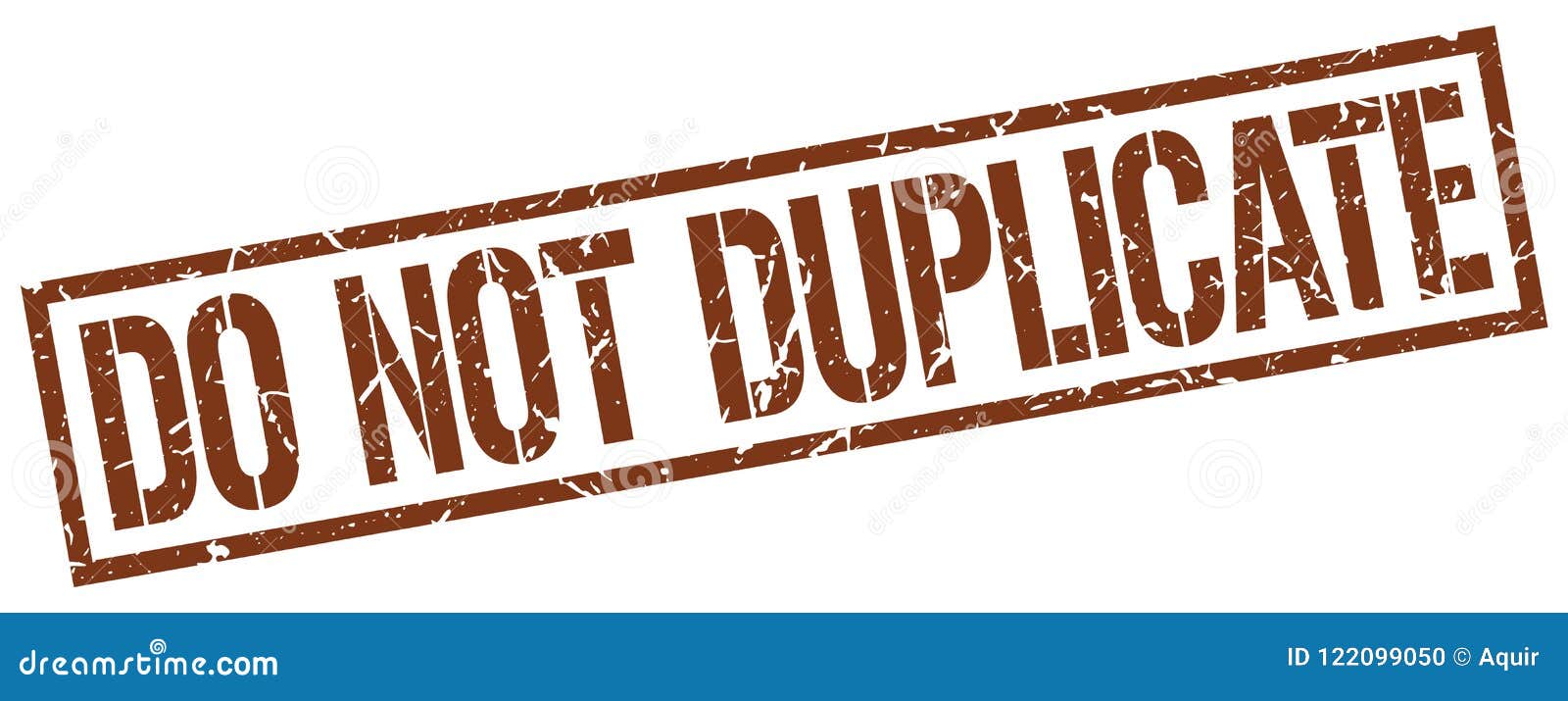 Do not duplicate stamp stock vector. Illustration of badge - 122099050