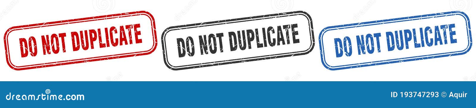 Do Not Duplicate Square Isolated Sign Set. Do Not Duplicate Stamp Stock Vector - Illustration of ...