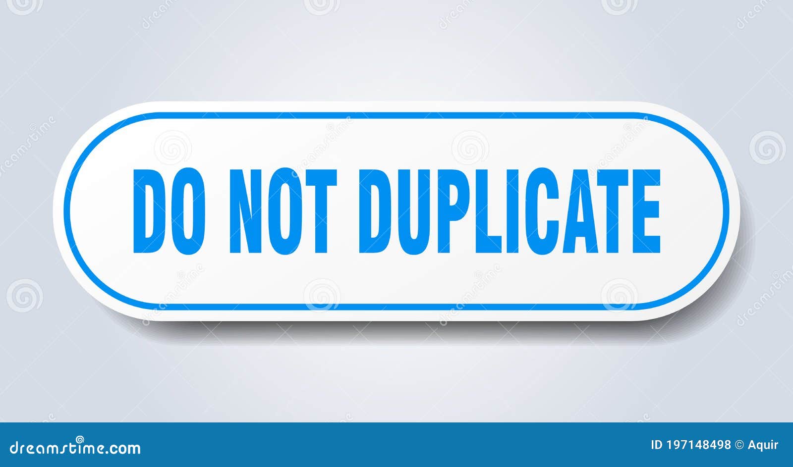 Duplicate Sticker. Duplicate Label Vector Illustration | CartoonDealer ...