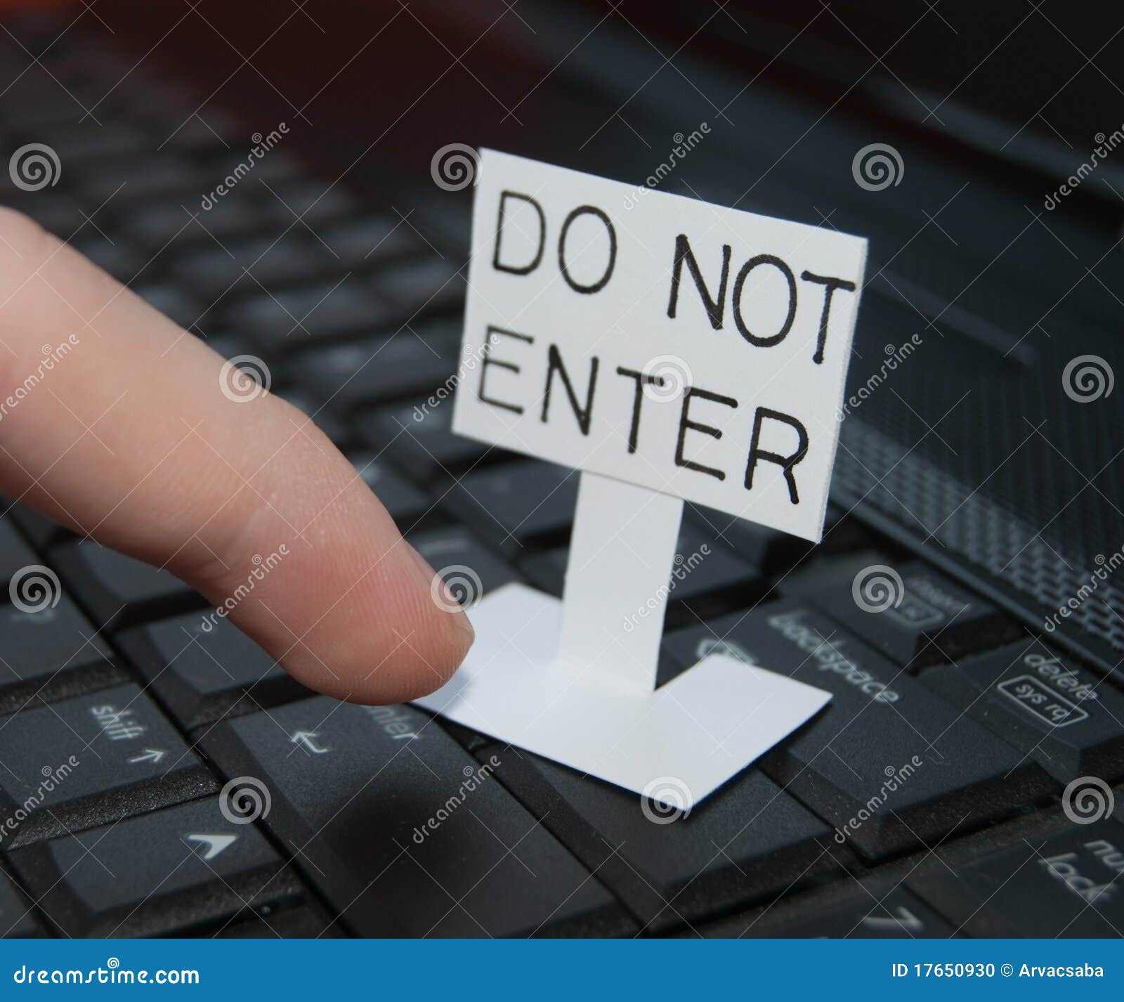 Do Not Enter stock photo. Image of button, advice, enter - 17650930