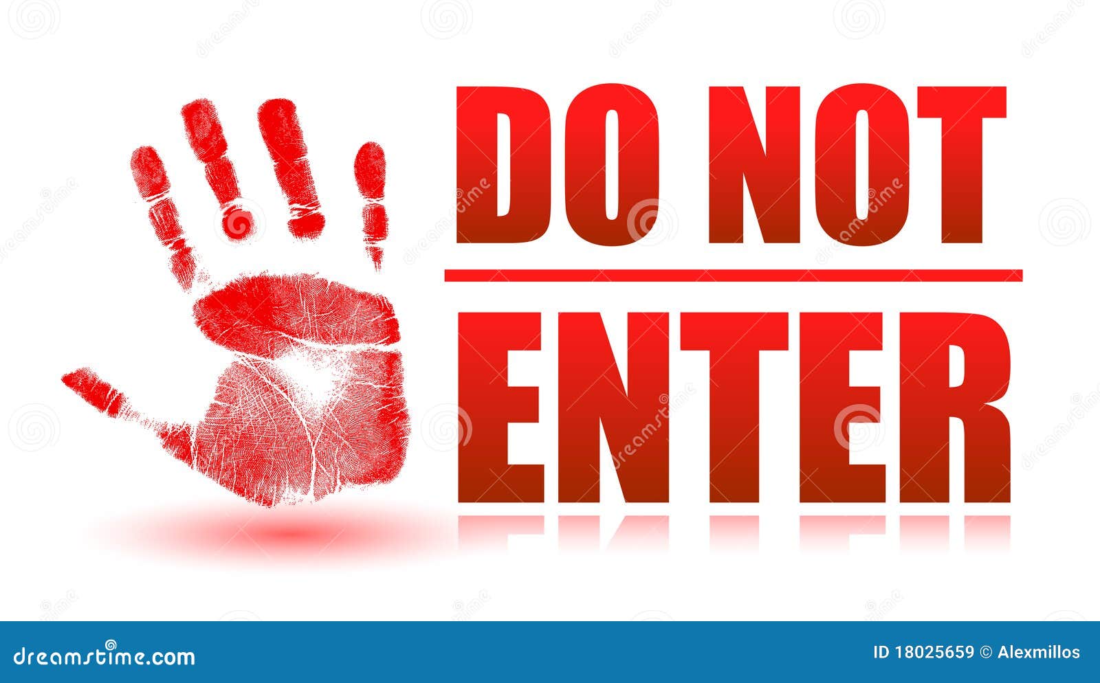 Do not enter stock vector. Illustration of message, entry - 18025659