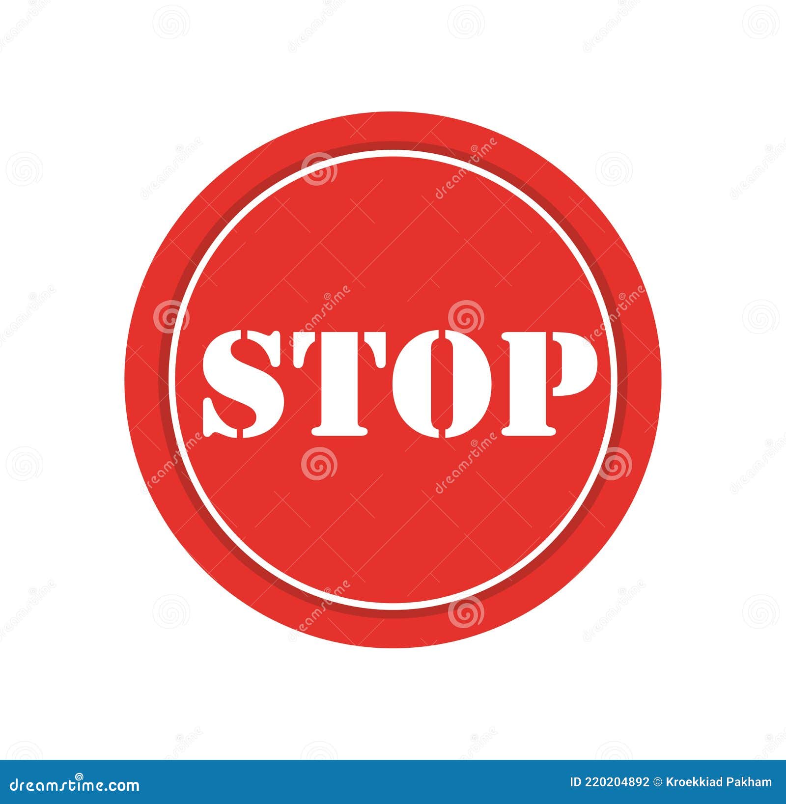 Traffic Signal Please Do Not Enter You Can T Go Inside Stock Vector ...