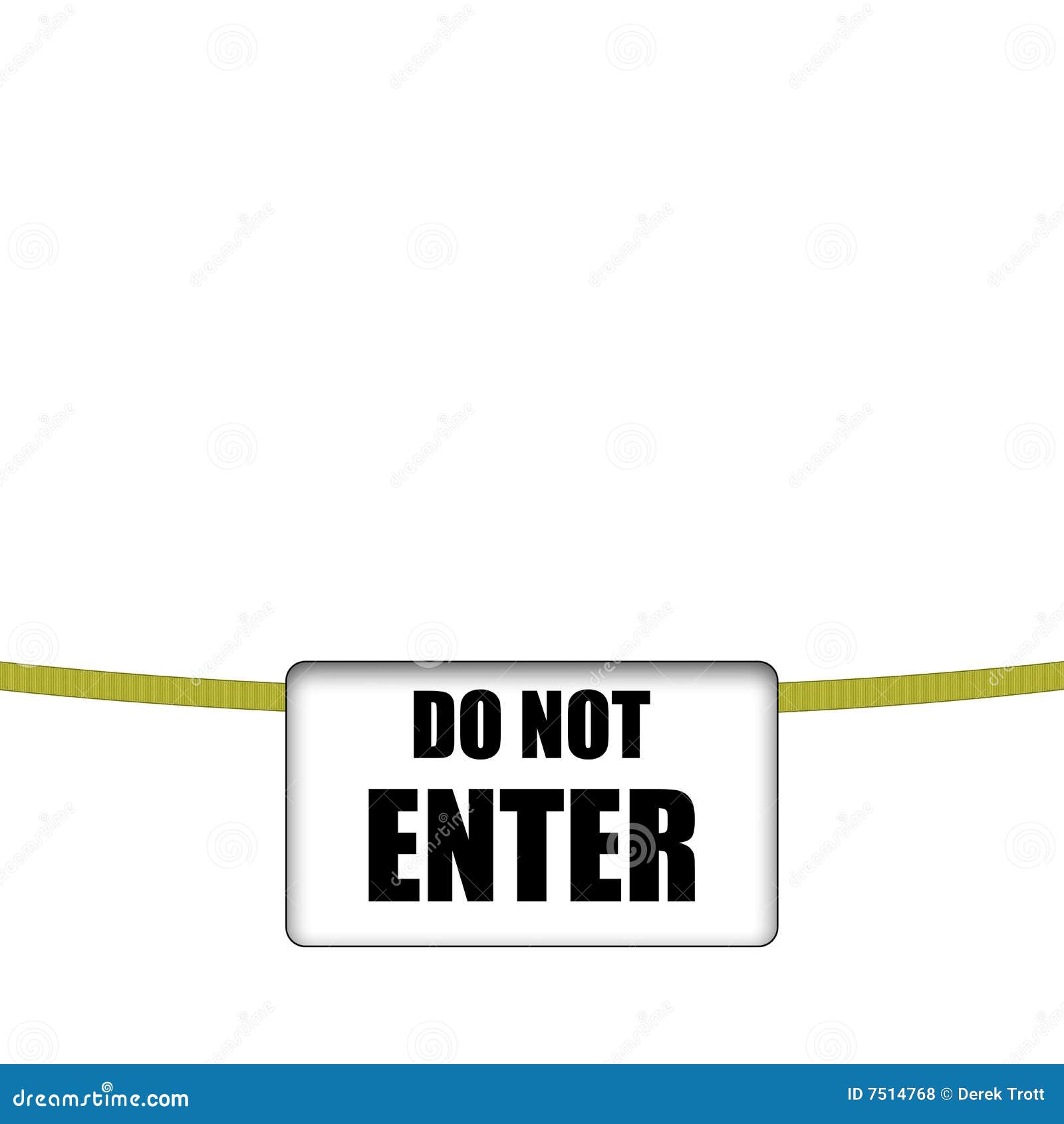 Do not enter stock illustration. Illustration of barrier - 7514768