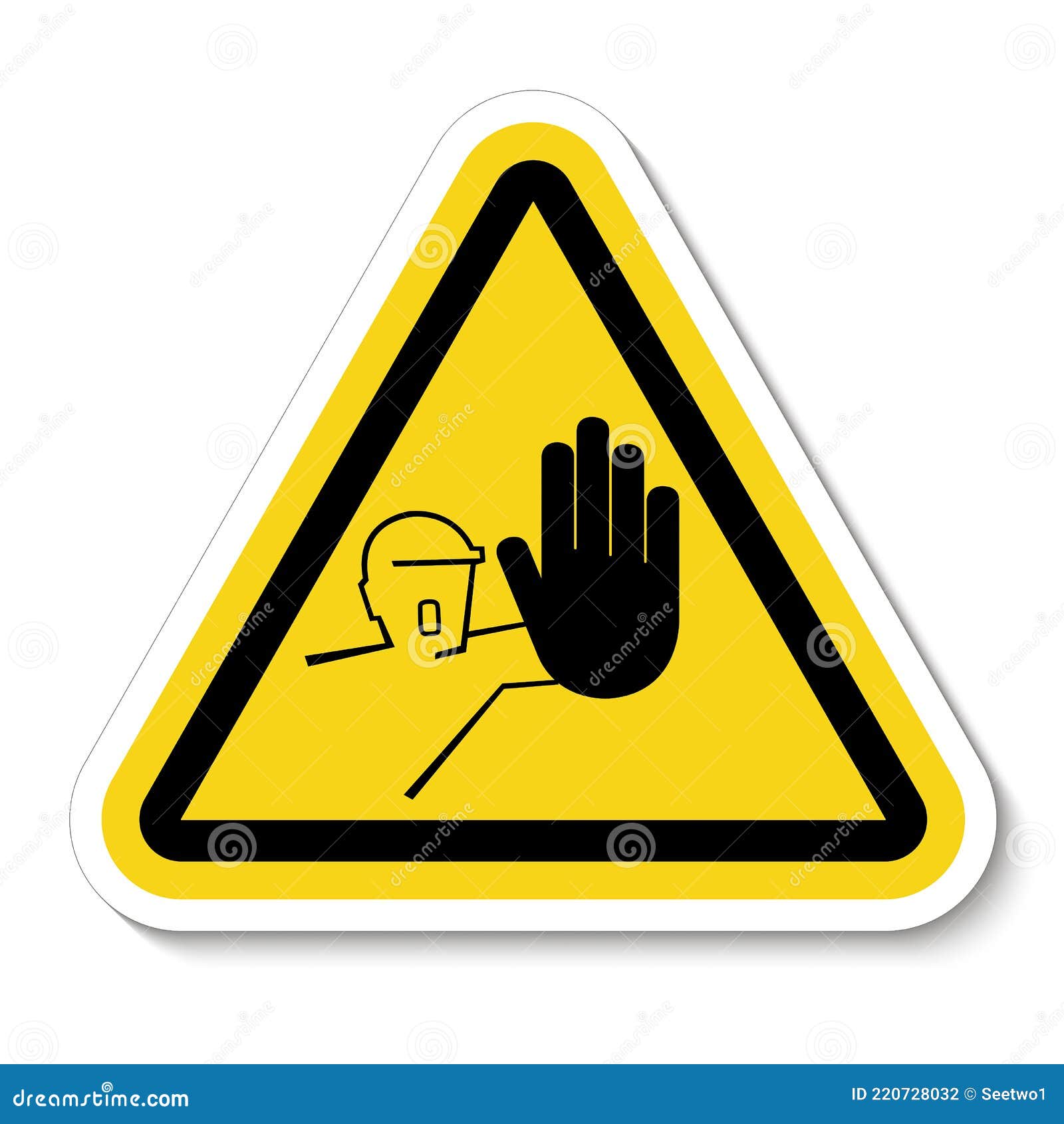 Do Not Enter before Being Allowed Stock Vector - Illustration of ...