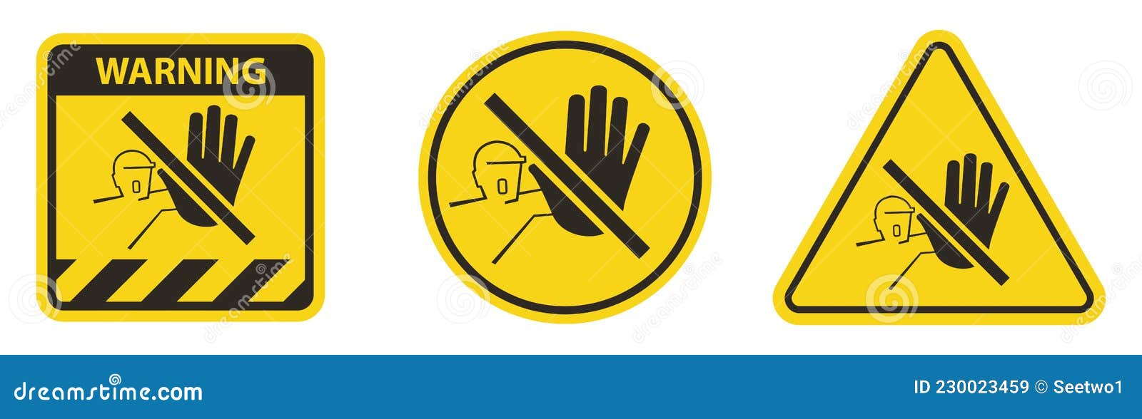 Do Not Enter Before Being Allowed Cartoon Vector | CartoonDealer.com ...