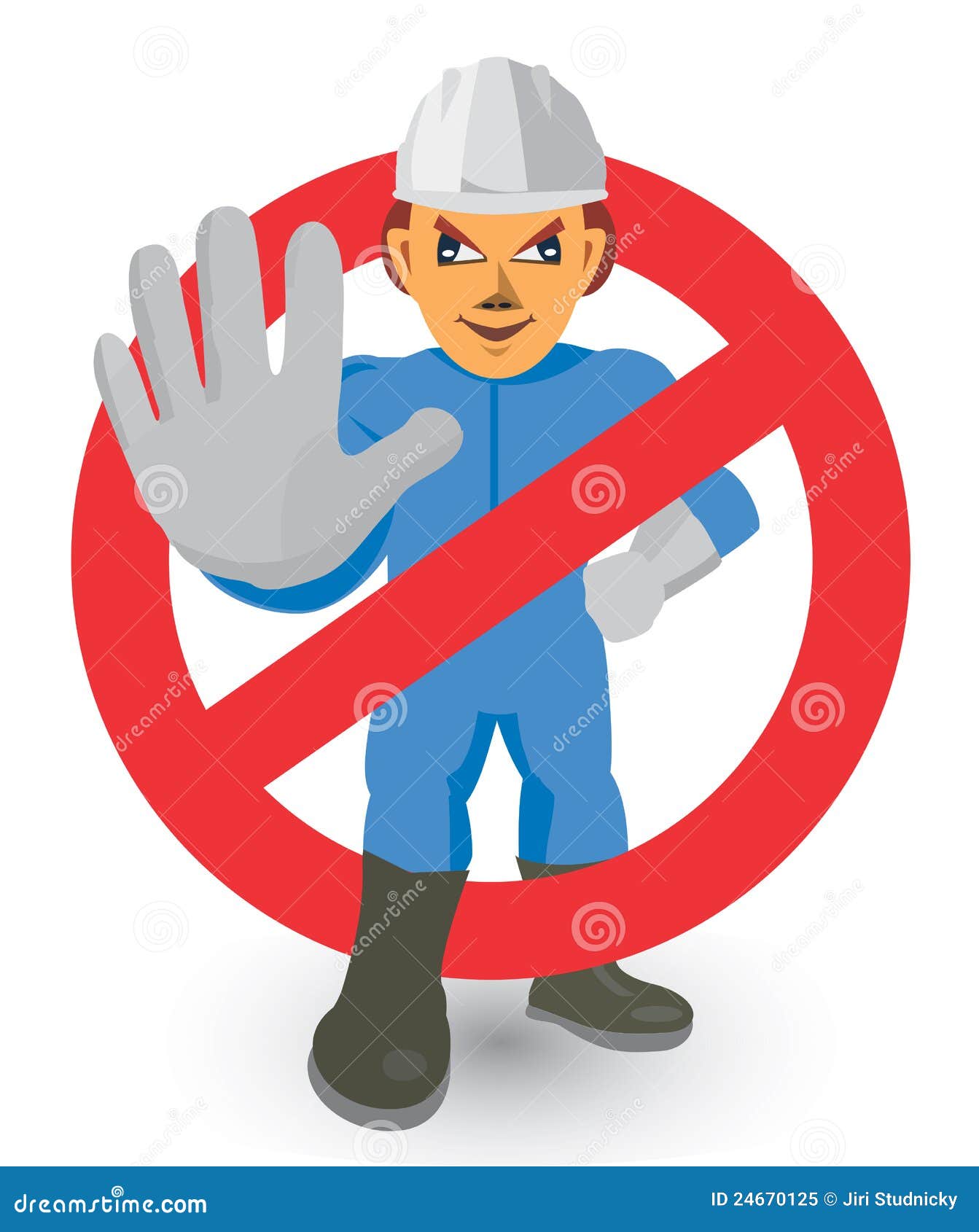 Do Not Enter Cartoon