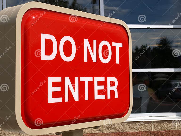 Do not enter - red sign stock image. Image of prohibition - 20484043