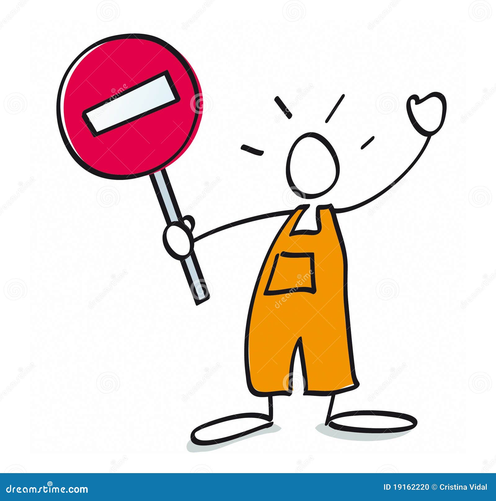 Do Not Enter Cartoon