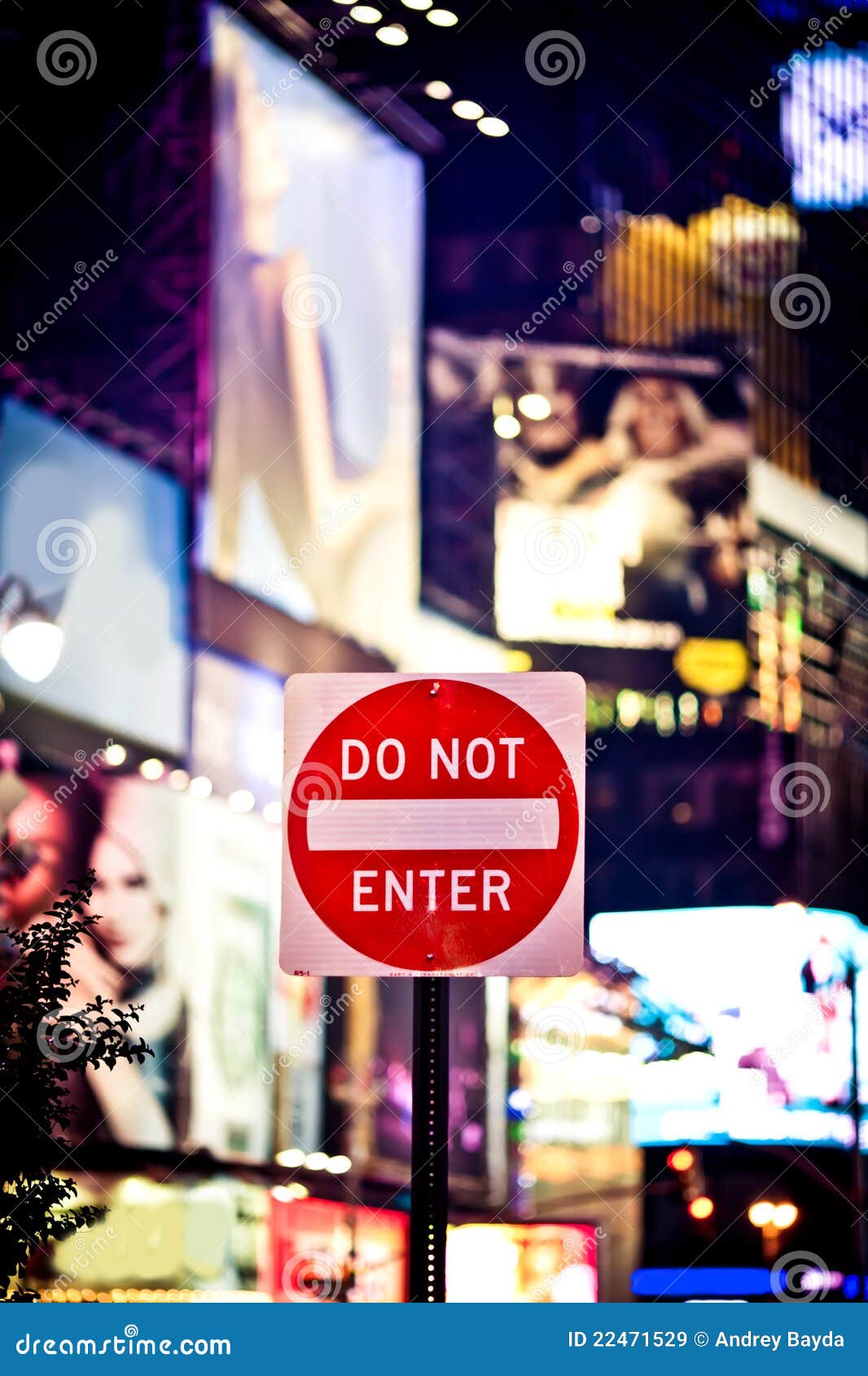 Do Not Enter Sign Painted On A Road. No Entry For Vehicules Traffic ...