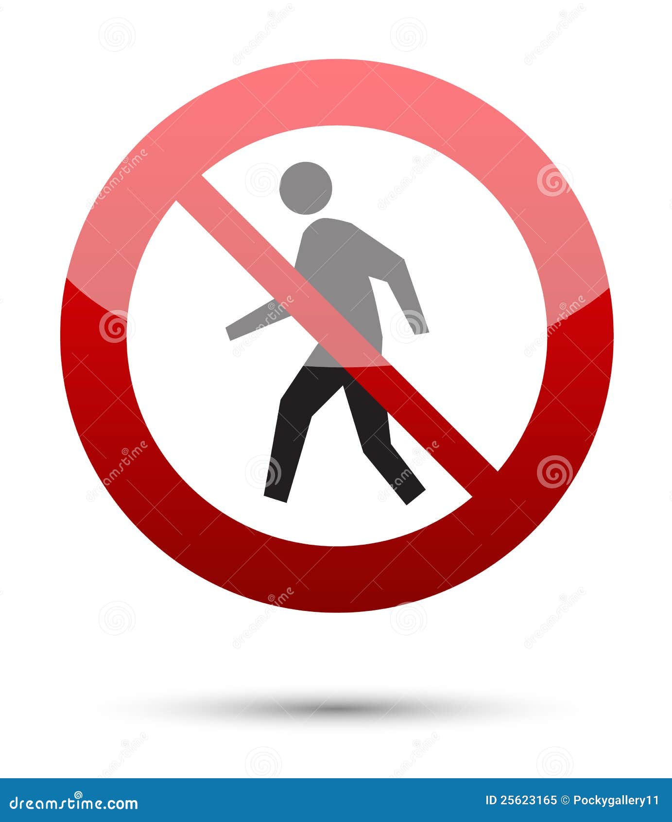 Do Not Enter Sign Cartoon Vector | CartoonDealer.com #25623165