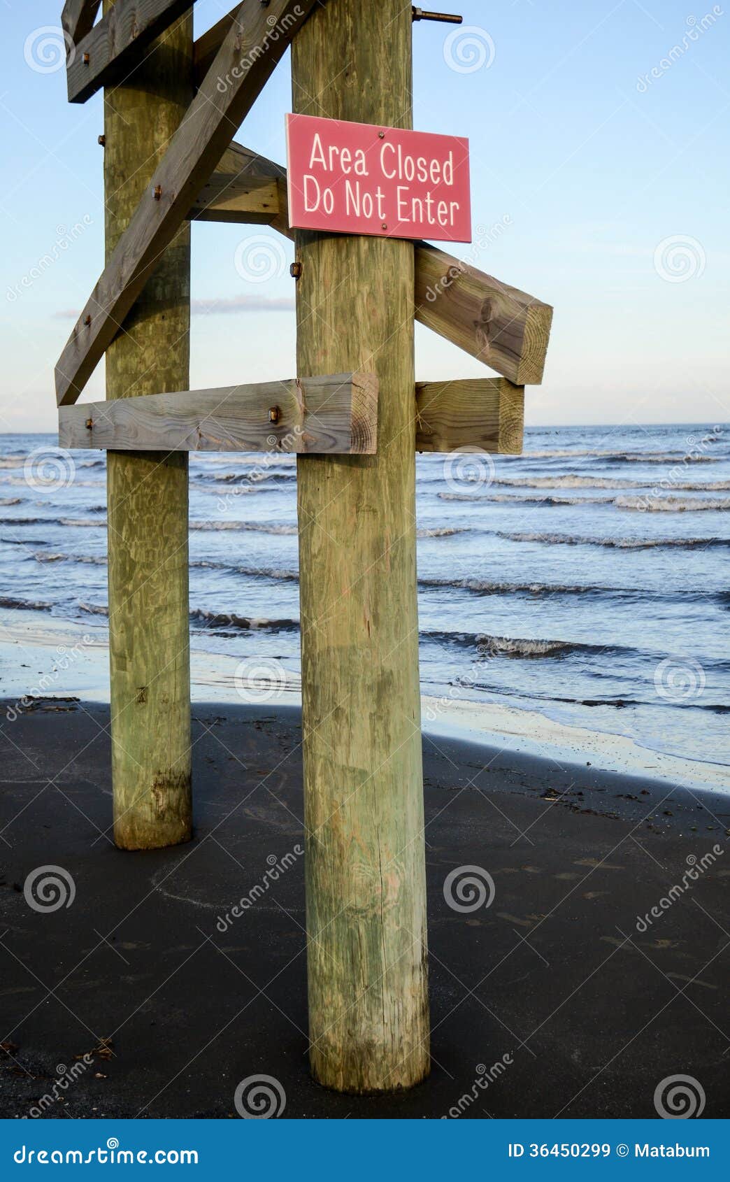 Do Not Enter Sign on the Beach Stock Image - Image of warning, danger ...