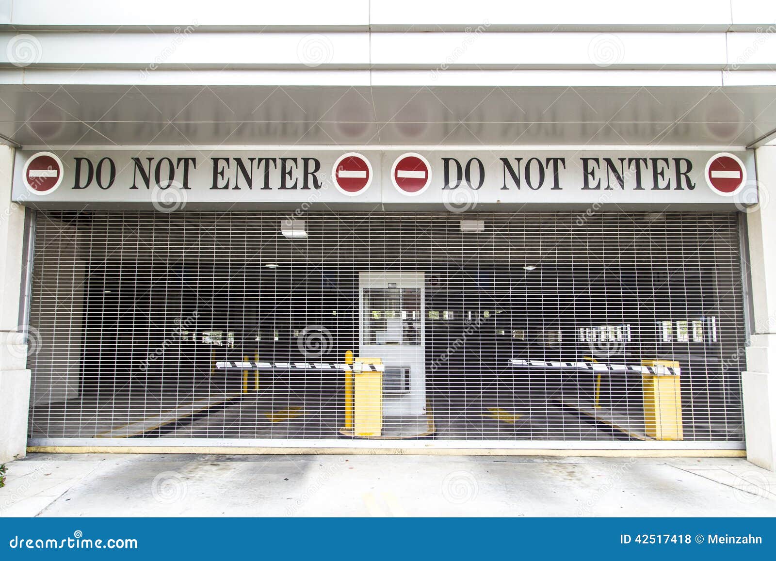 Do Not Enter Sign at the Exit of a Car Park Stock Photo - Image of exit ...