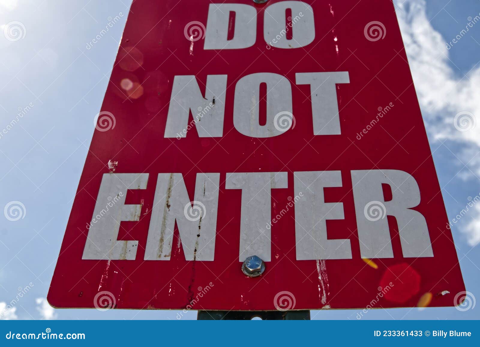 Do Not Enter Sign with Red and White Stock Image - Image of ...