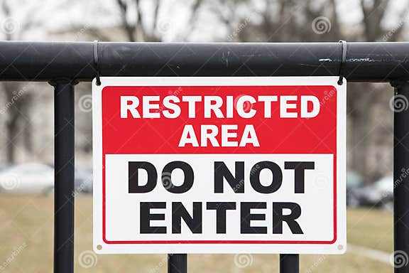 Do Not Enter Sign stock photo. Image of area, restricted - 87691274