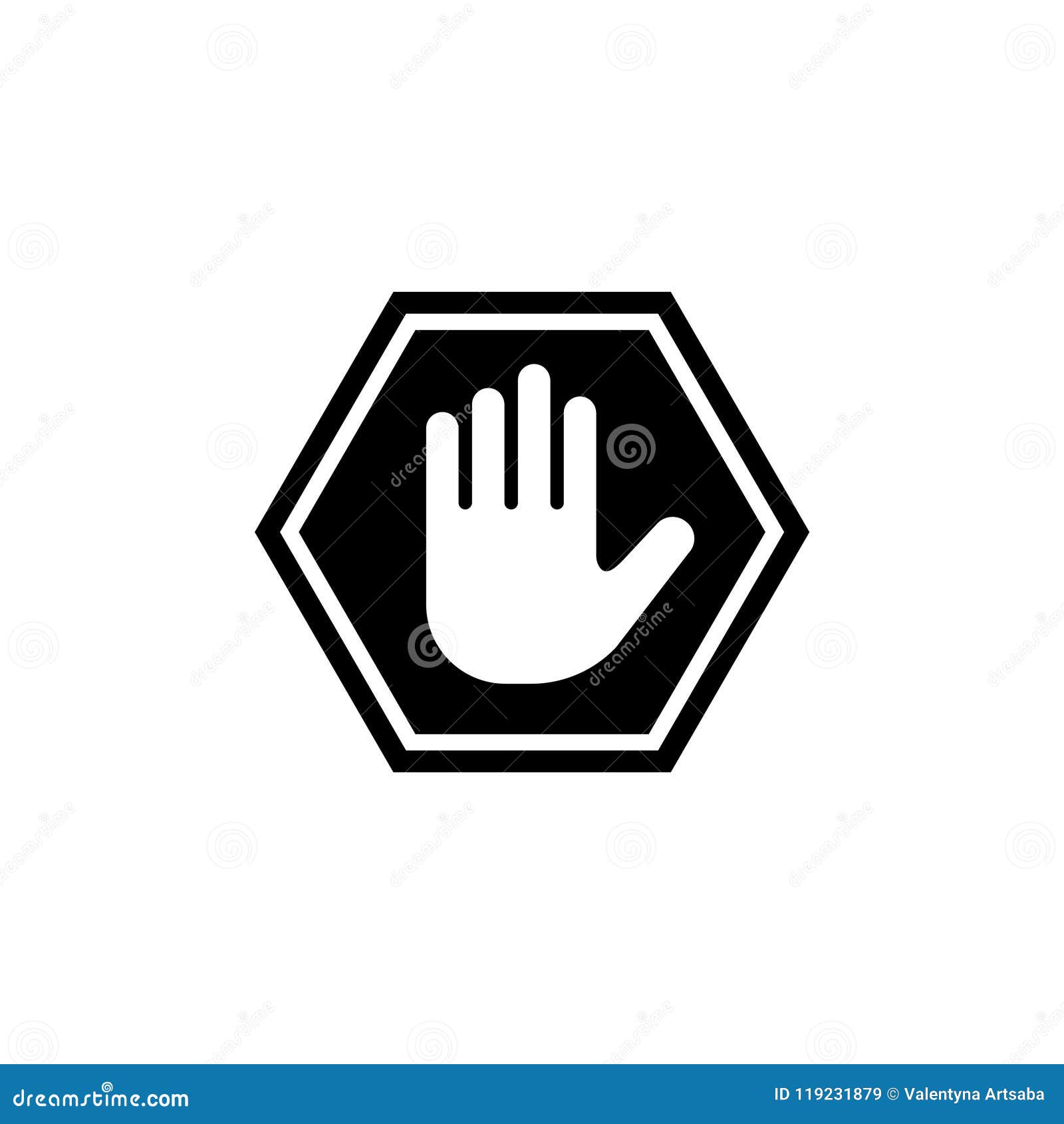 Do Not Enter Stop Hand Flat Vector Icon Stock Vector - Illustration of ... Do Not Enter Stop Hand Flat Vector Icon Stock Vector - Illustration of ...