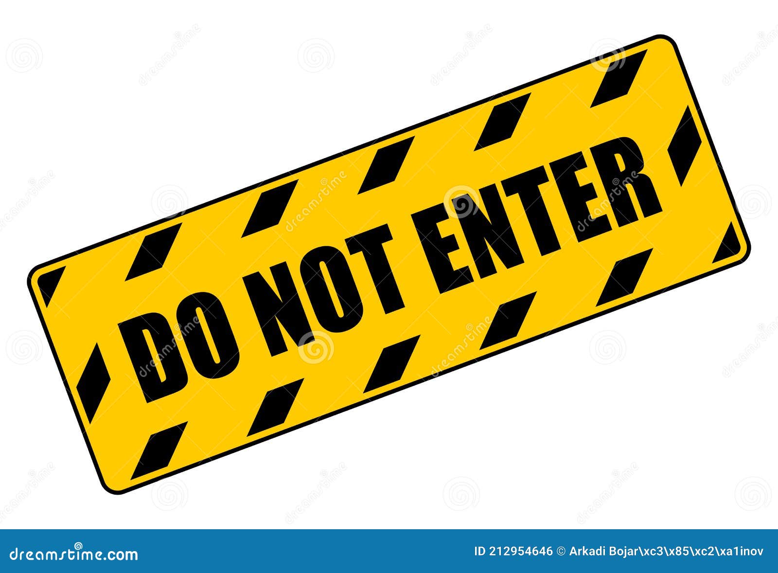Do not enter vector sign stock vector. Illustration of enter - 212954646