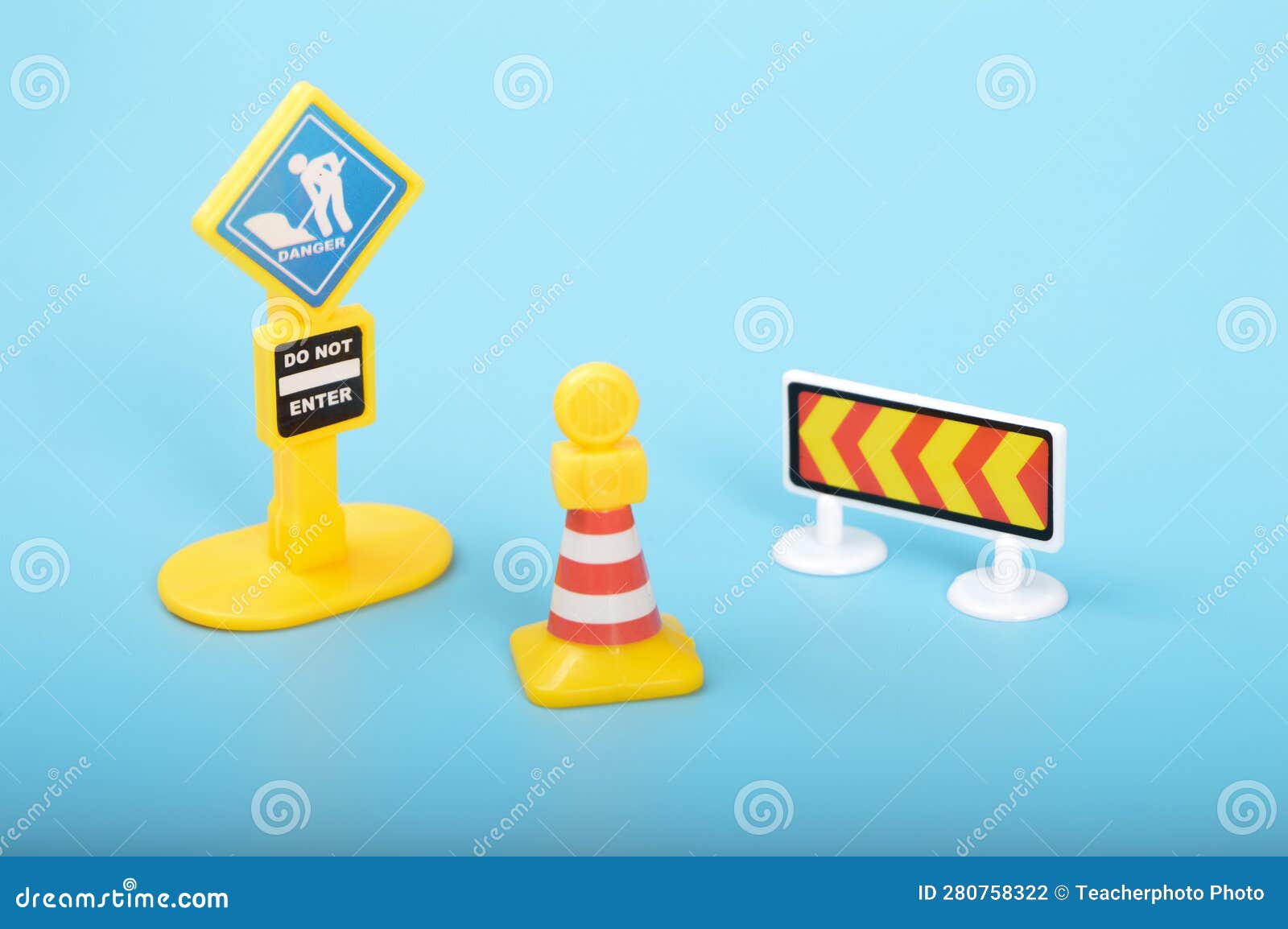 Do Not Enter Warning Sign Symbol with Blue Background Stock Photo ...