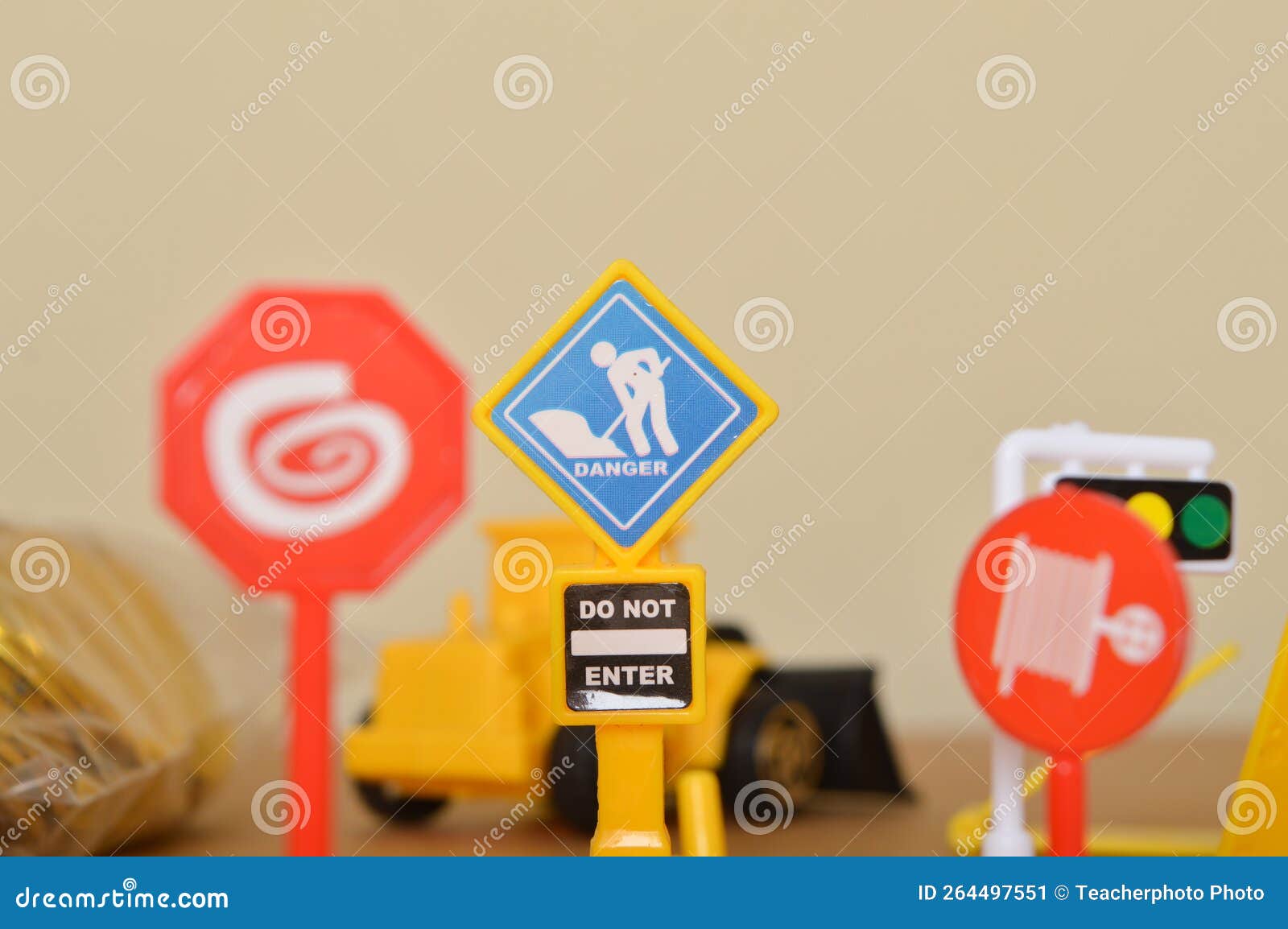 Do Not Enter Warning Sign Symbol with Blurred Background Stock Image ...