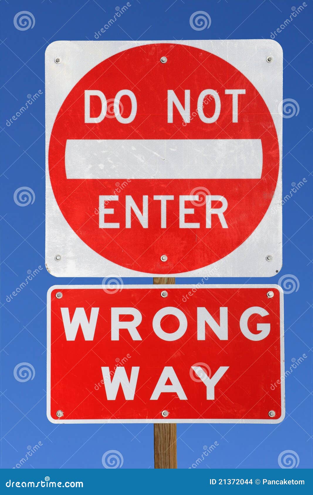 Do not enter wrong way stock photo. Image of enter, directions - 21372044