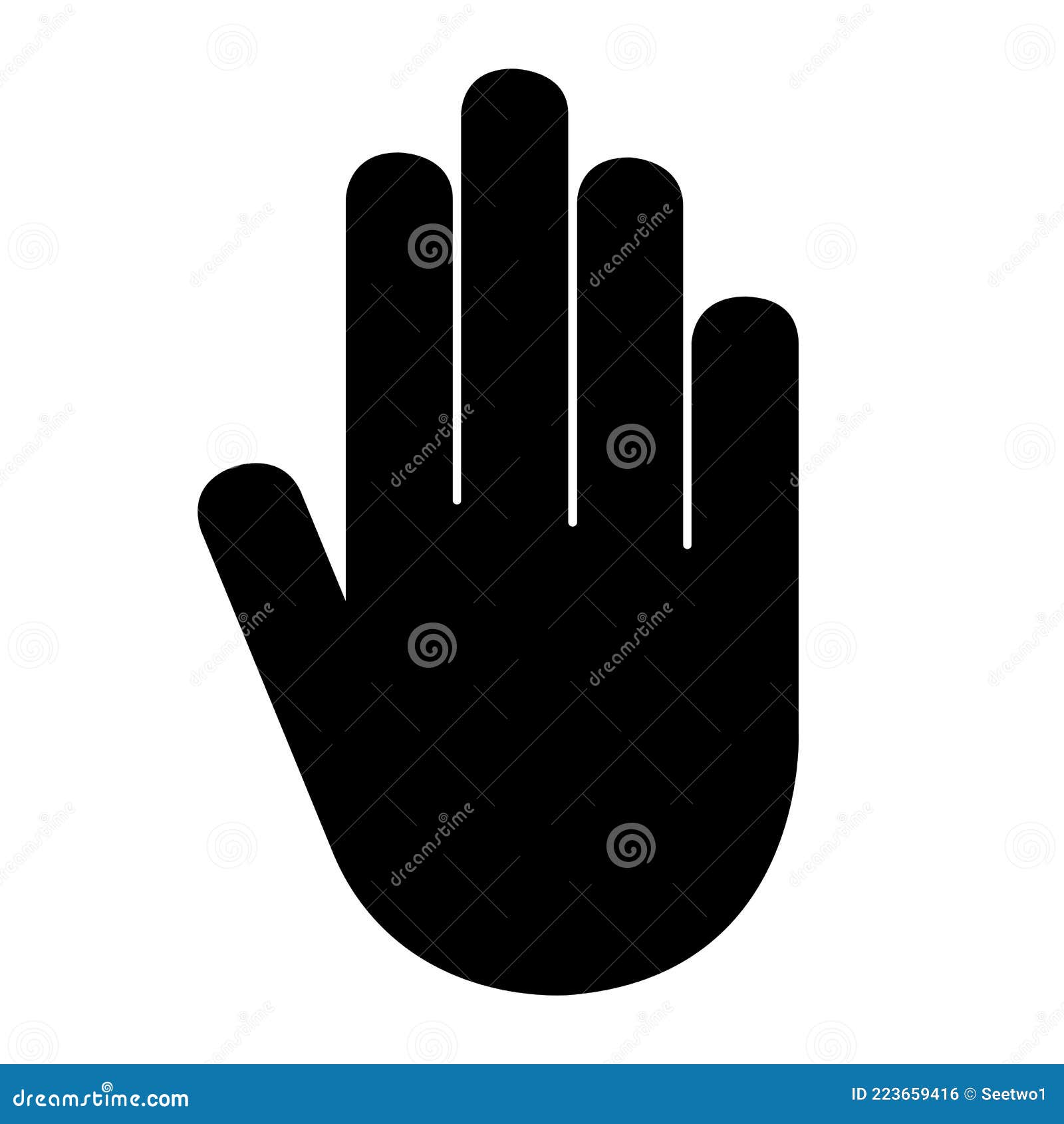 No Entry Symbol. Stop No Walking Pedestrian Warning Sign. Vector ...