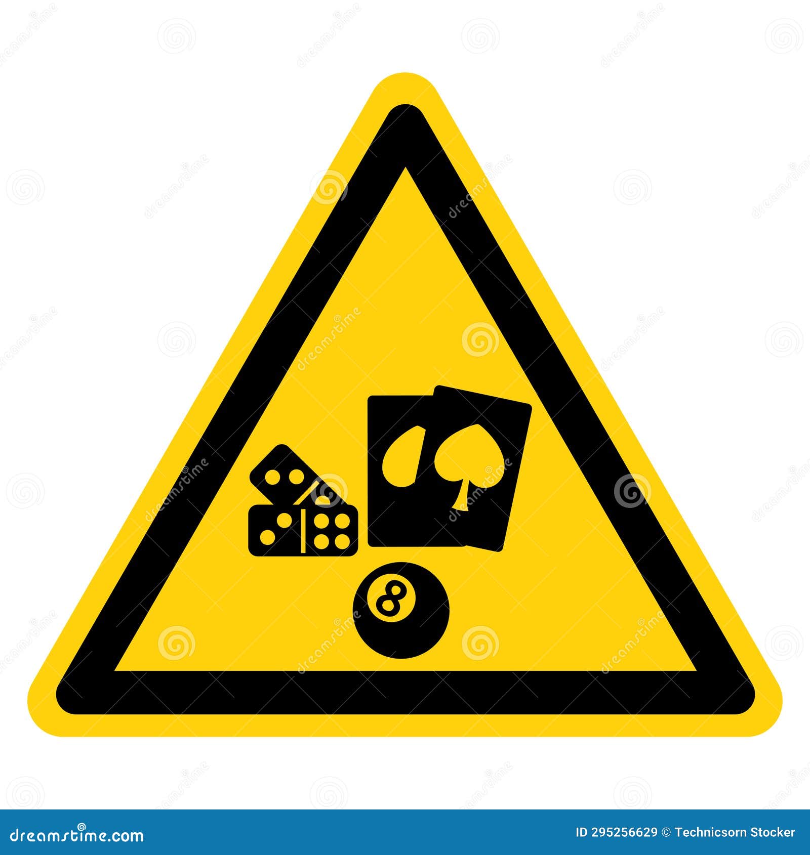 Do Not Gamble Symbol Sign ,Vector Illustration, Isolate on White ...