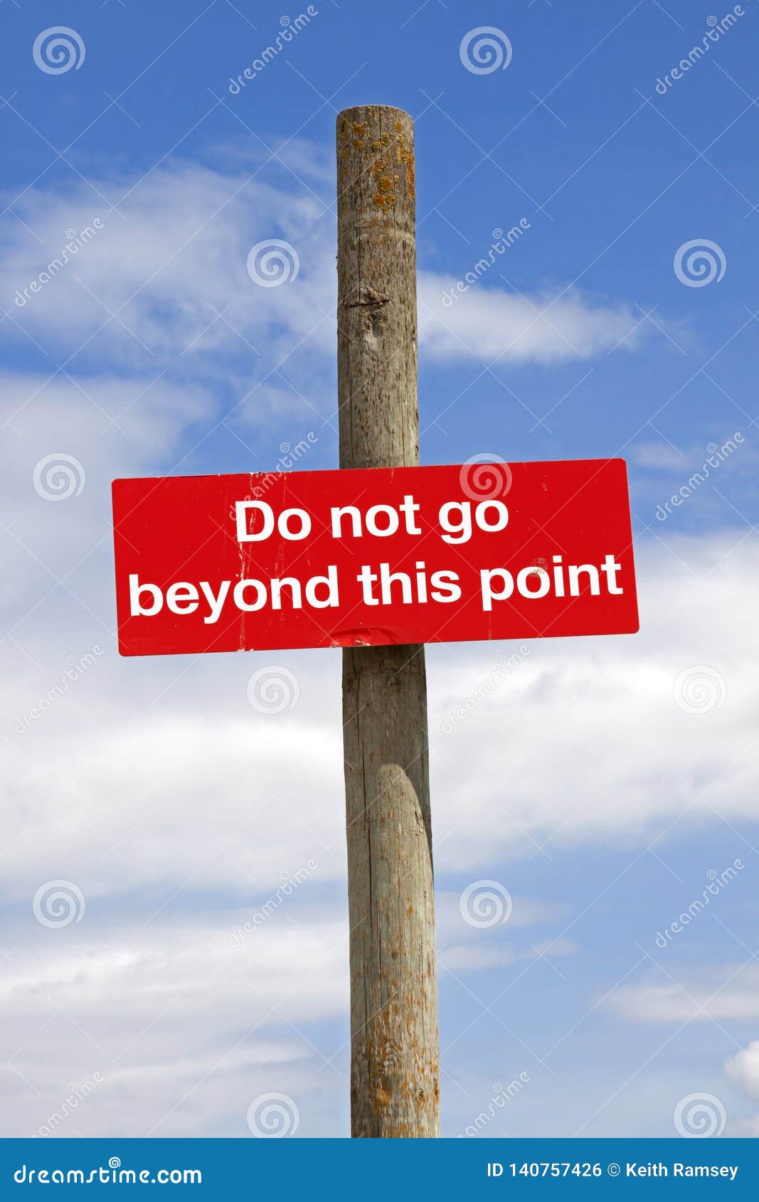 Do Not Go Beyond this Point Stock Photo - Image of entry, blue: 140757426