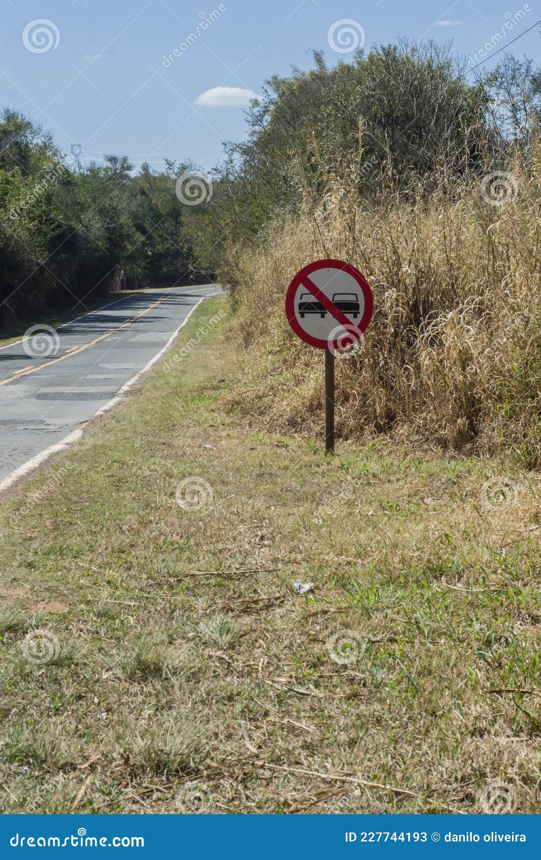 Do Not Go Beyond Symbol, Written on a Sign that is on a Road, Copy ...