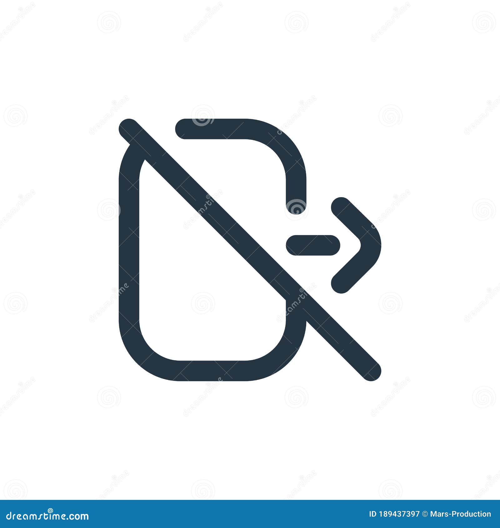 Do Not Go Out Vector Icon Isolated on White Background. Outline, Thin ...