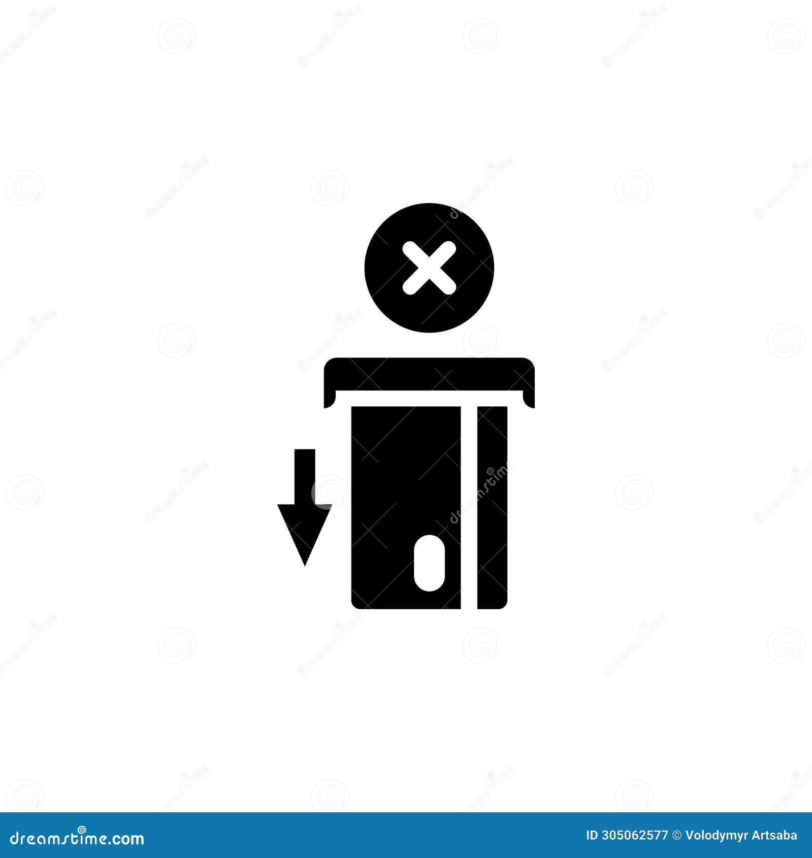 Do Not Insert Credit Card Sign. Red Prohibition Sign. Stop Symbol Stock ...