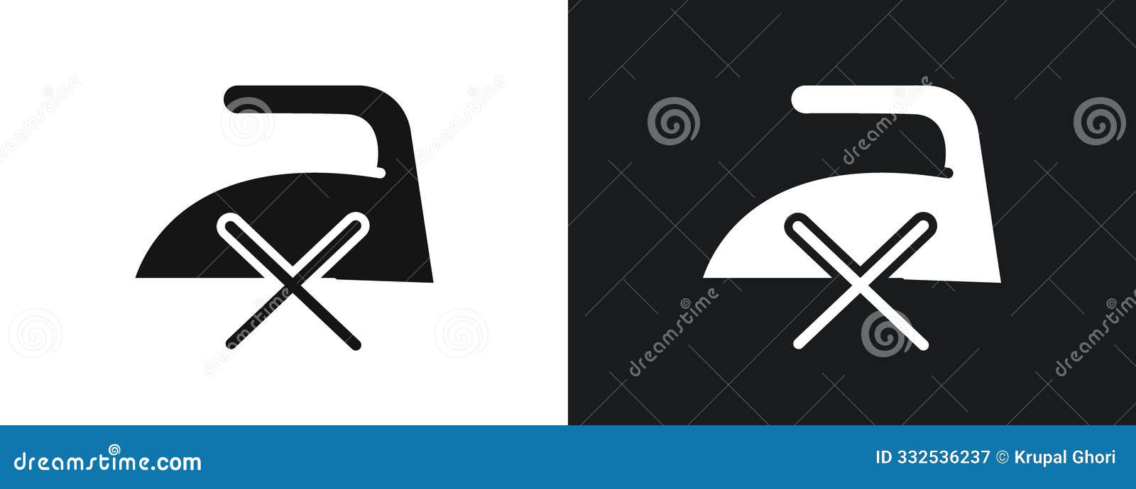 Do Not Iron Icon Linear Graphics Set Vector in Black Stock Vector - Illustration of warning ...