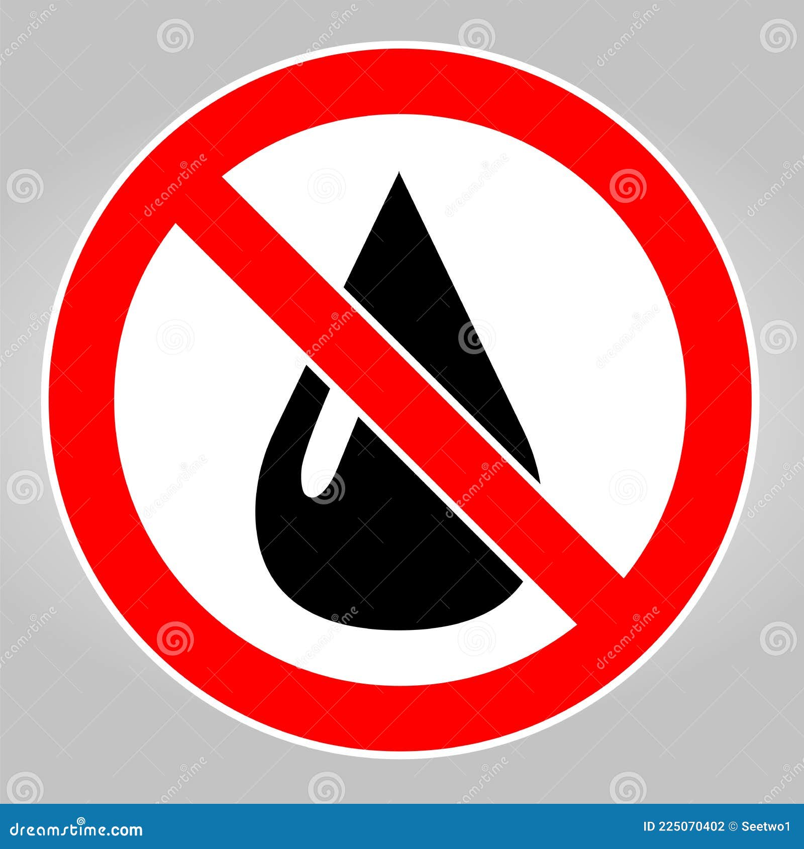 Do Not Let Water and Humidity Touch the Filter Symbol Stock Vector ...