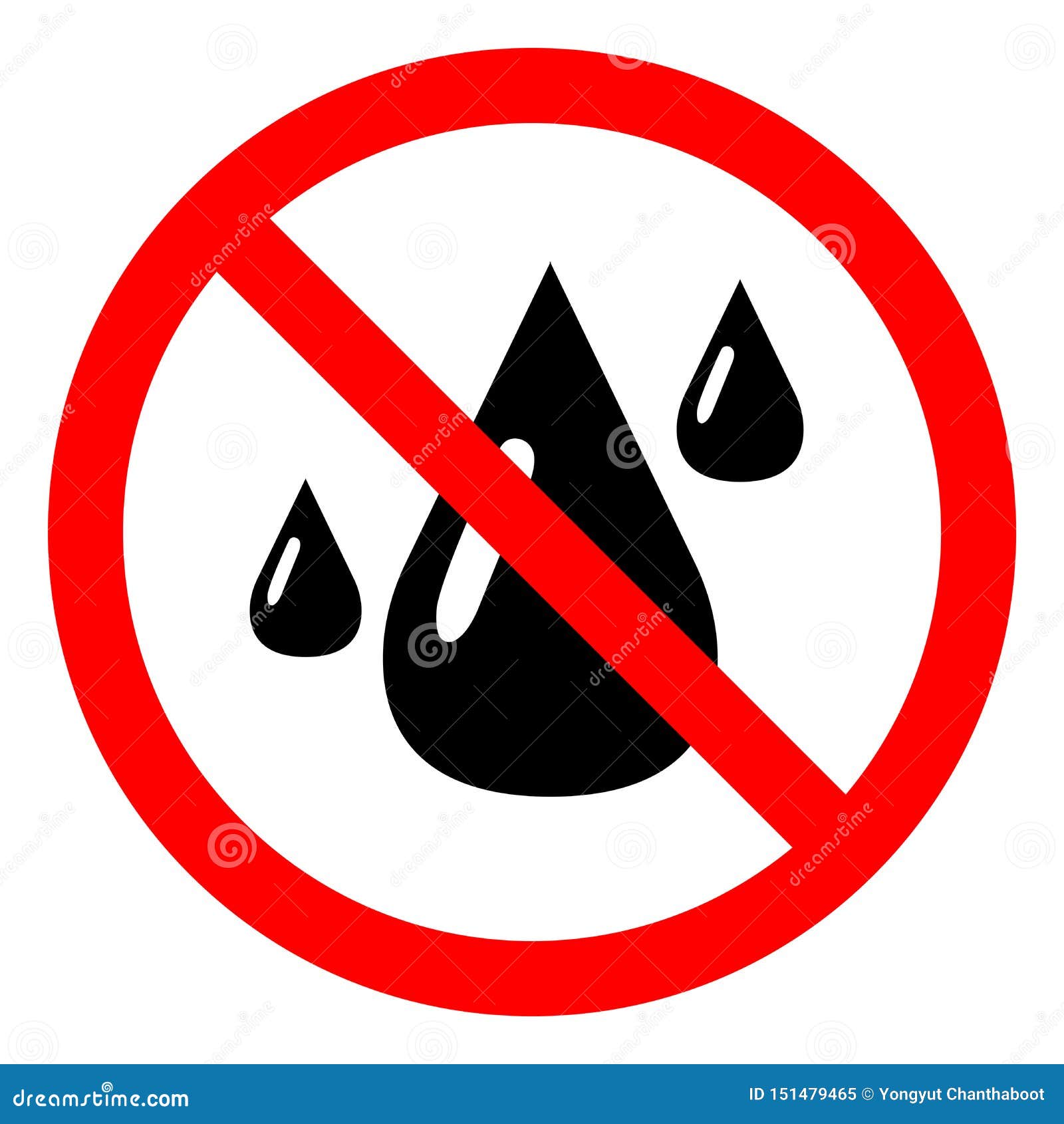 Do Not Let Water and Humidity Touch the Filter Symbol Sign, Vector ...