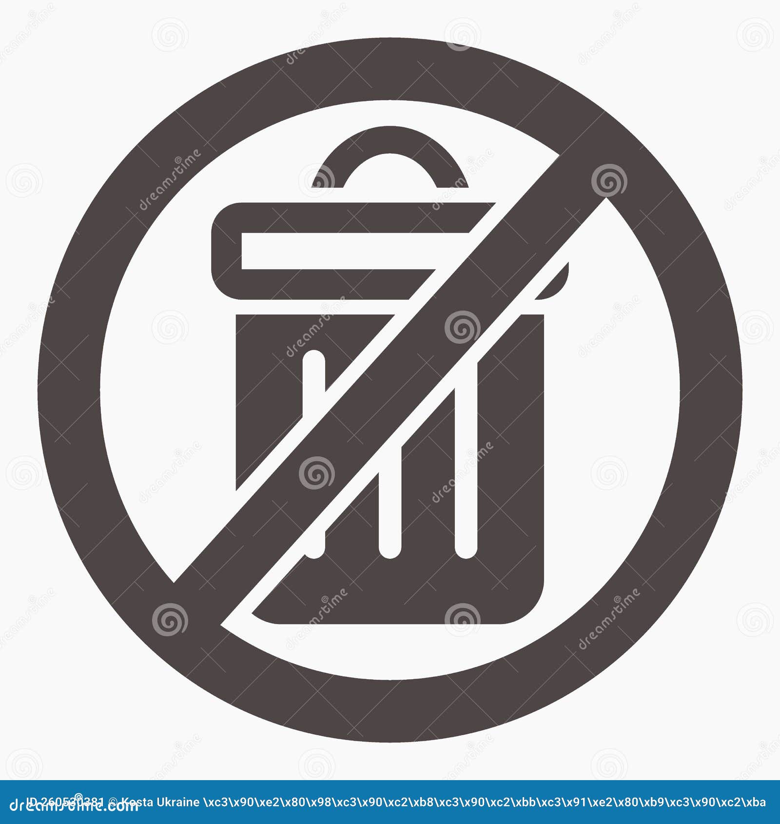 Do Not Litter. Garbage Ban. Keep Clean Stock Vector - Illustration of ...