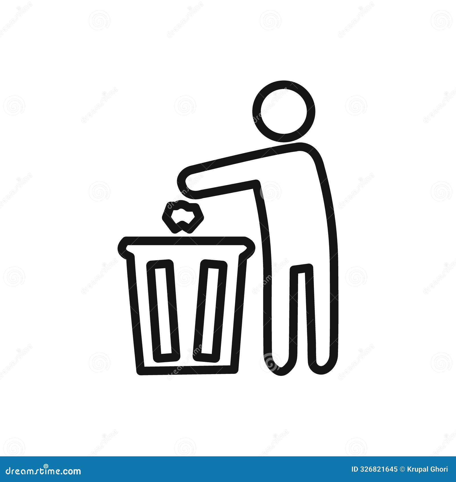 Do Not Litter Icon. Throws Garbage Vector Illustration | CartoonDealer ...