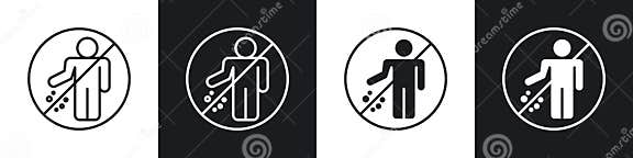 Do not litter sign stock vector. Illustration of reuse - 341312872