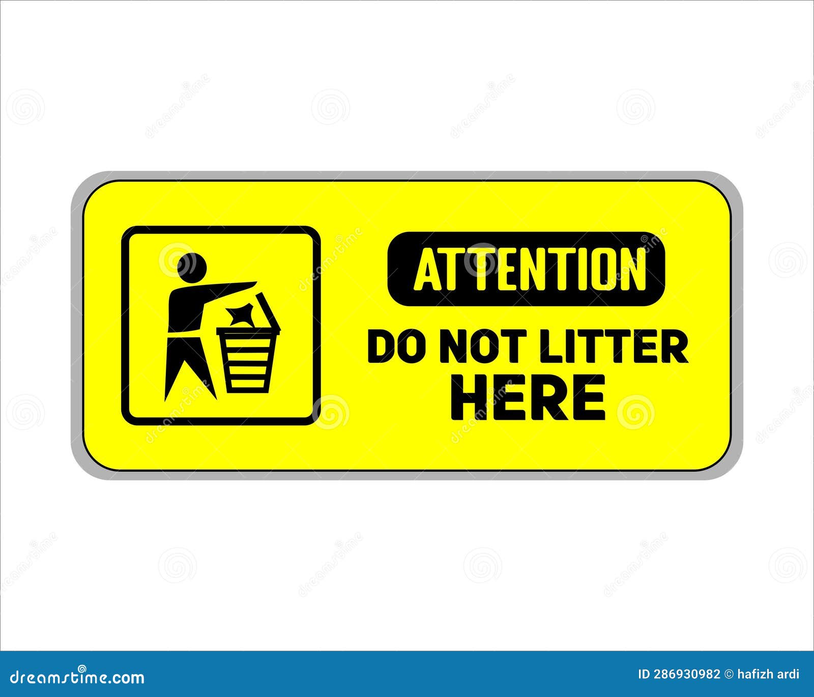Do Not Litter Sign Vector Illustration Stock Illustration ...