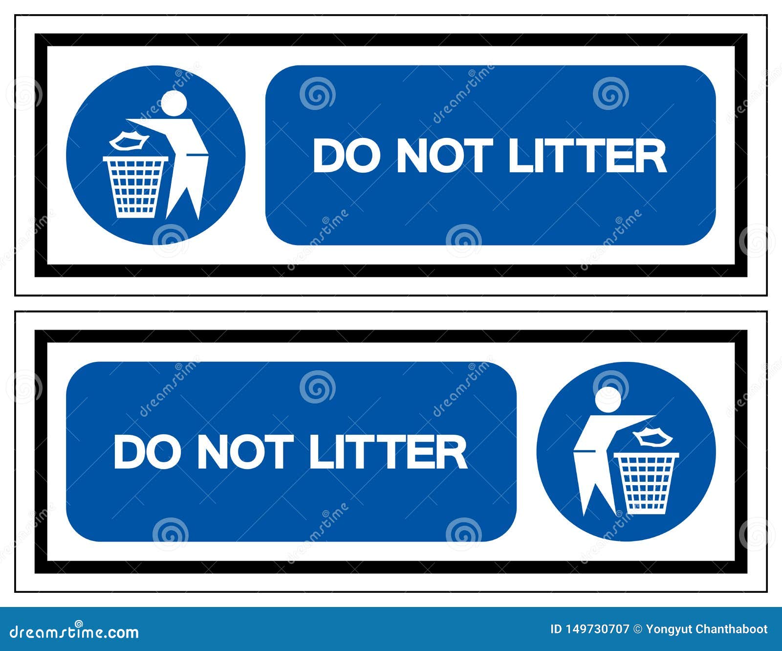 Do Not Litter Symbol Sign, Vector Illustration, Isolate on White ...