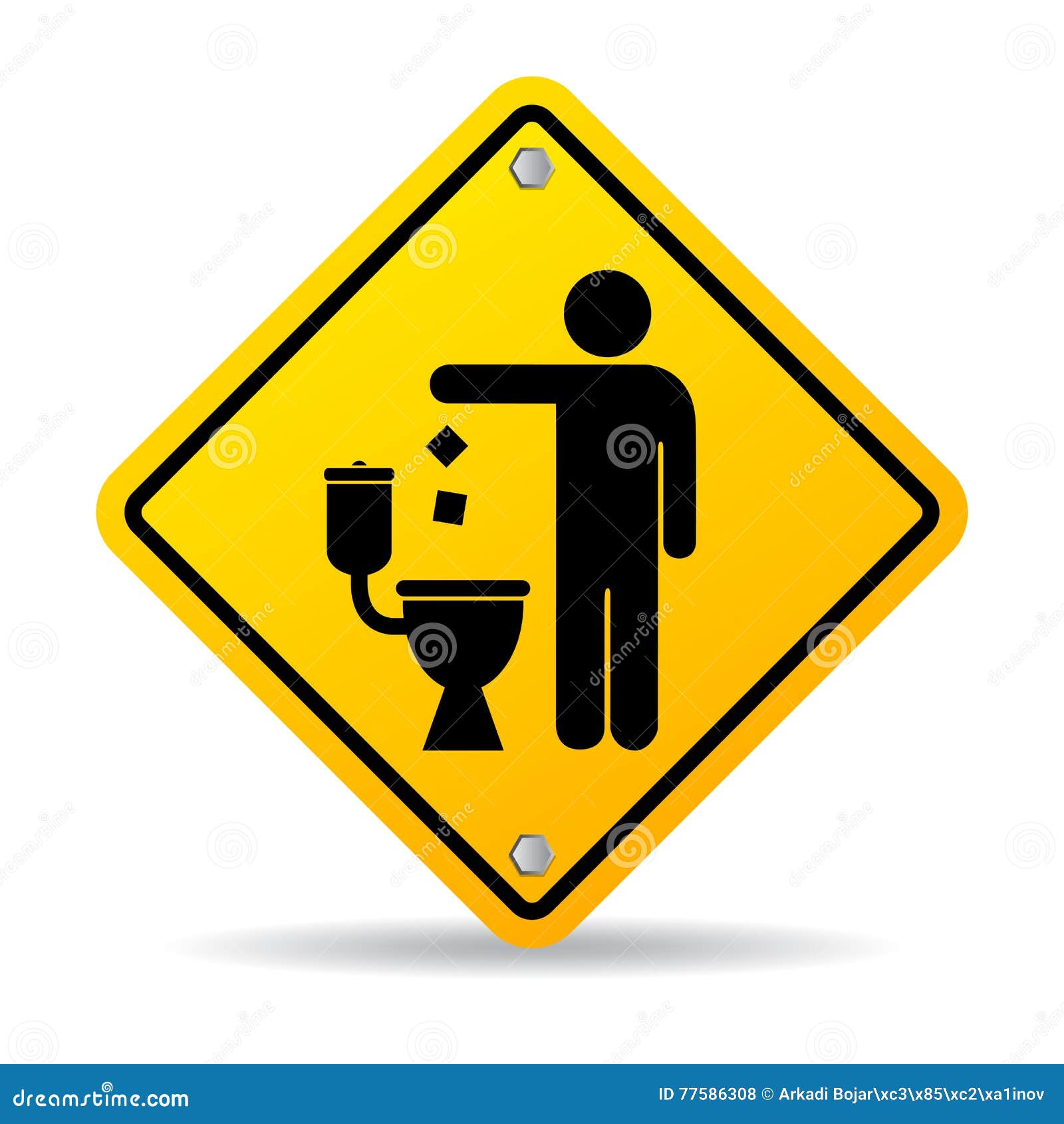 Do Not Litter In The Toilet. Toilet No Trash. Keeping The Clean. Man ...