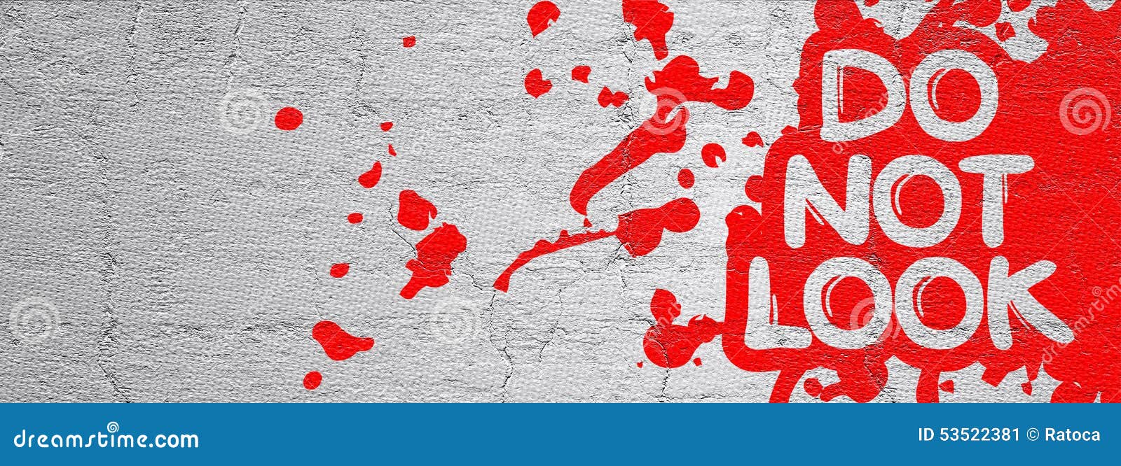 Do not look stock illustration. Illustration of decoration - 53522381