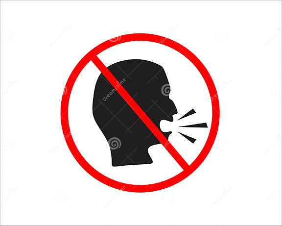 Do Not Make Noisy Sign Vector Illustration Stock Illustration ...