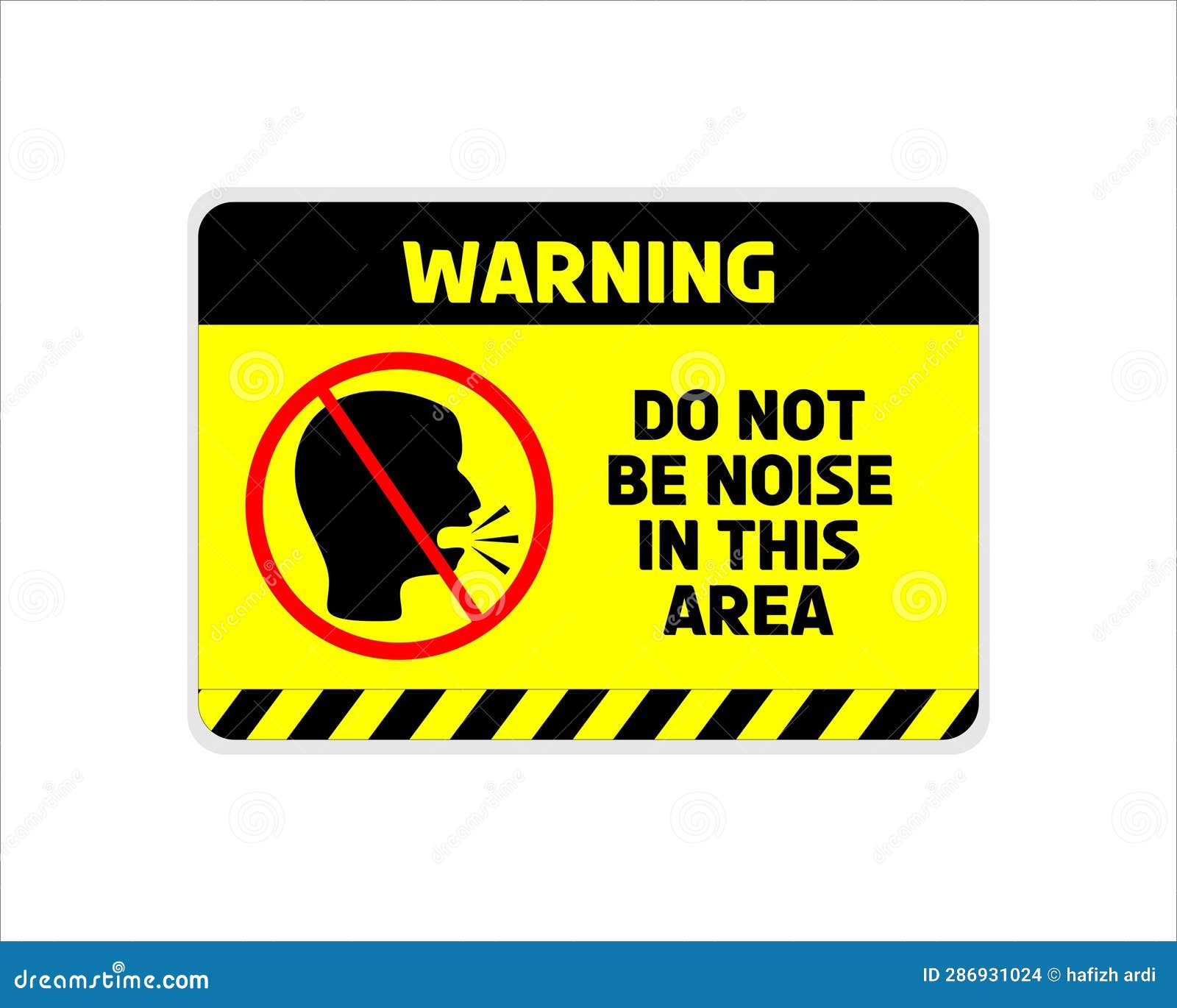 Do Not Make Noisy Vector Illustration Stock Vector - Illustration of ...