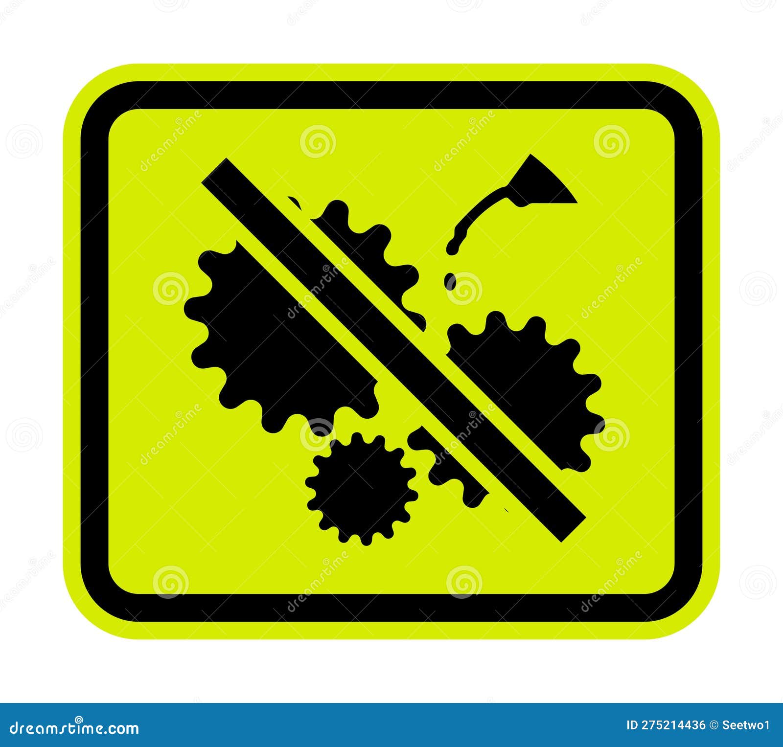 Do Not Oil Symbol on White Background Stock Vector - Illustration of ...