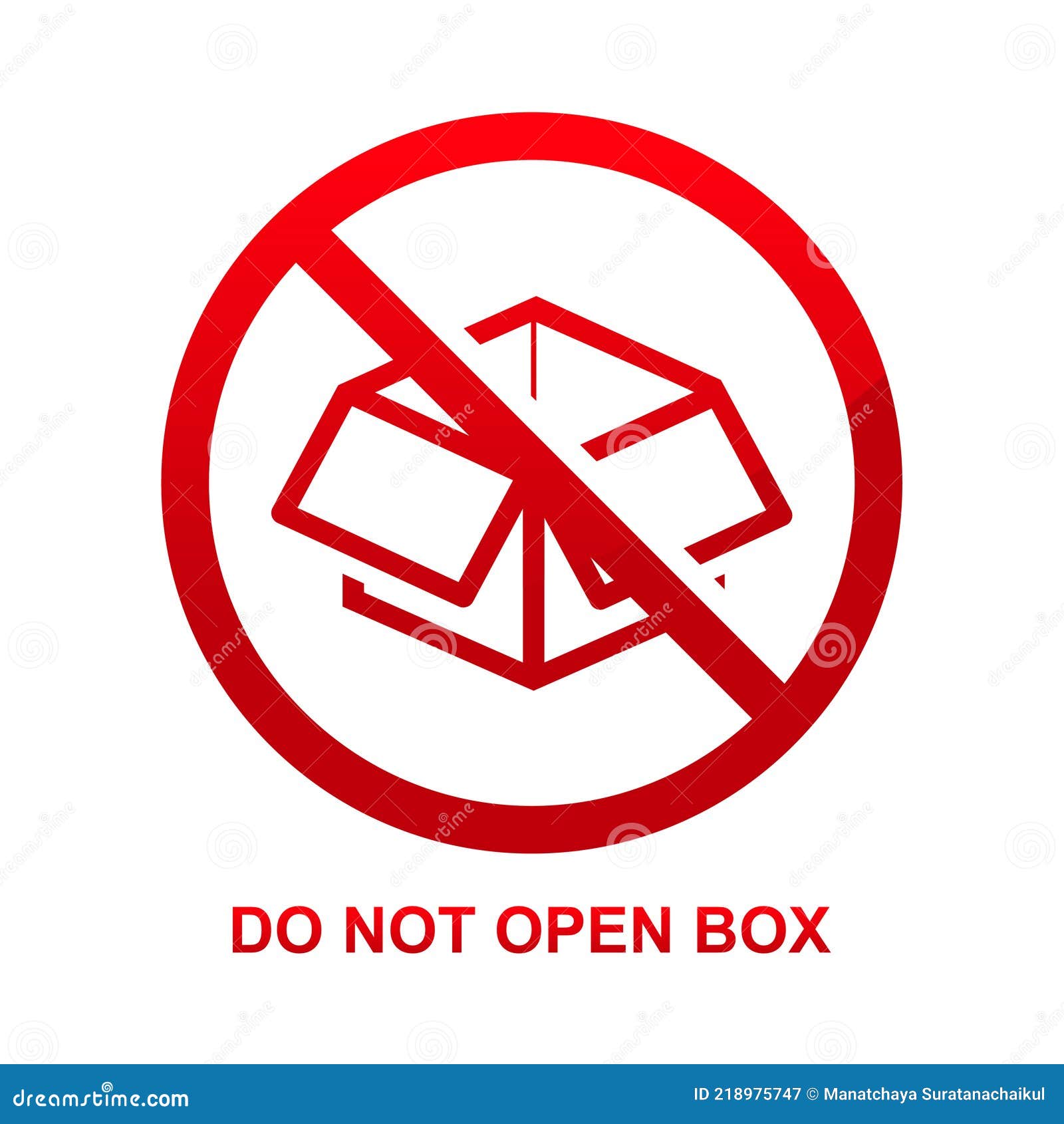 Do Not Open Box Sign Isolated on White Background Stock Illustration ... Do Not Open Box Sign Isolated on White Background Stock Illustration ...
