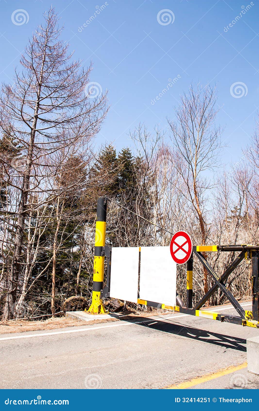 Do not pass. stock image. Image of blue, road, danger - 32414251