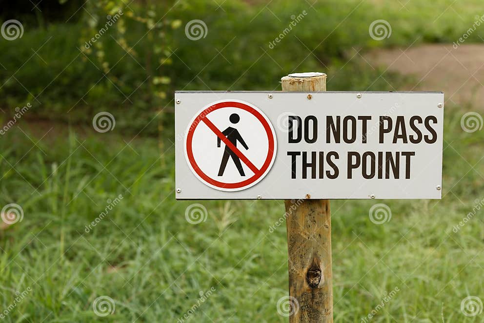 Do Not Pass this Point Sign Stock Photo - Image of hiking, street ...