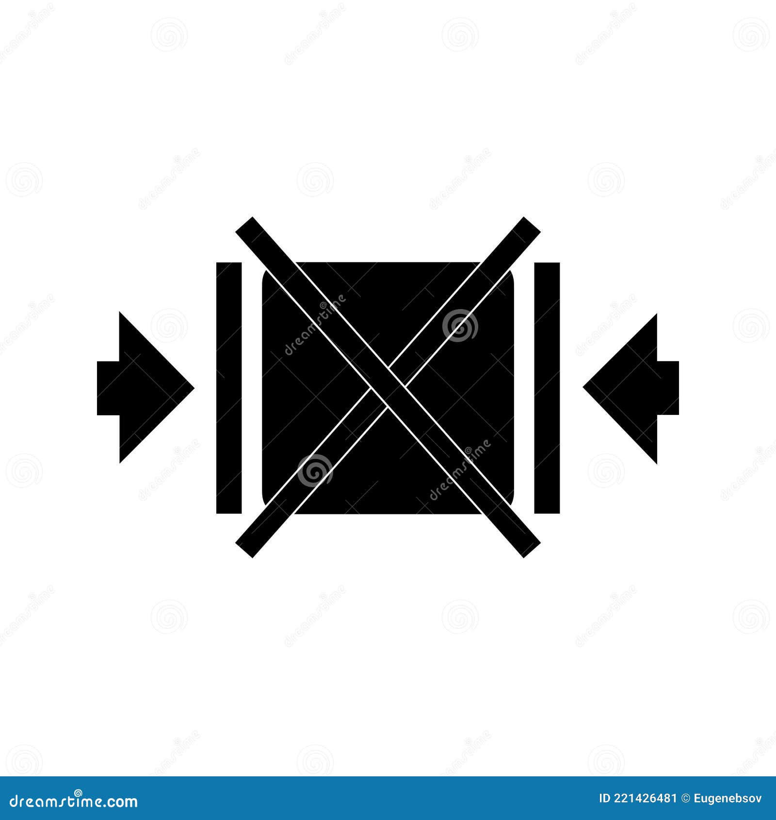 Do Not Pinch Simple Icon on Product Packaging and Box Stock Vector ...