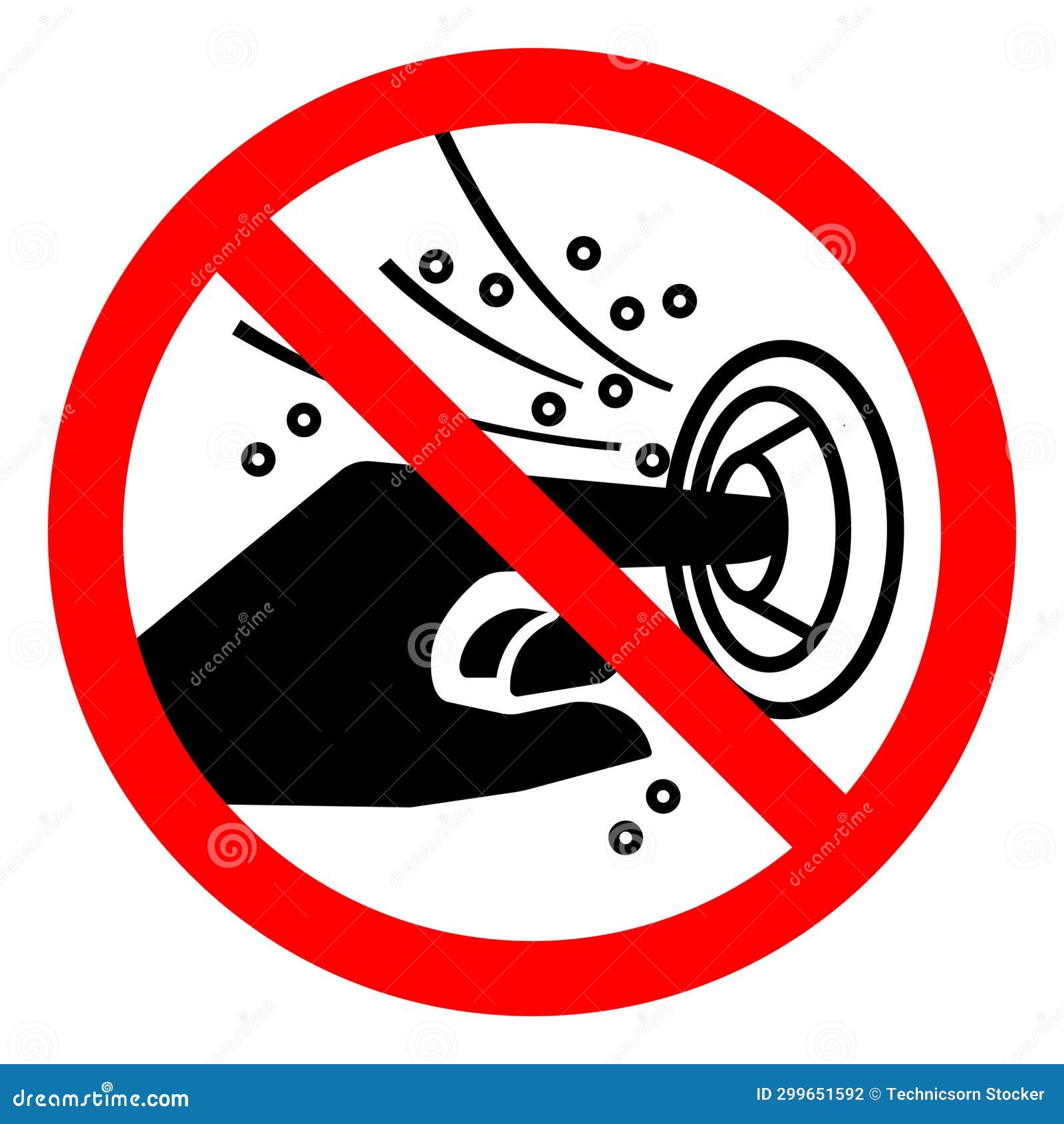 Do Not Put Finger into the Nozzle of a Hydromassage Symbol Sign ,Vector ...