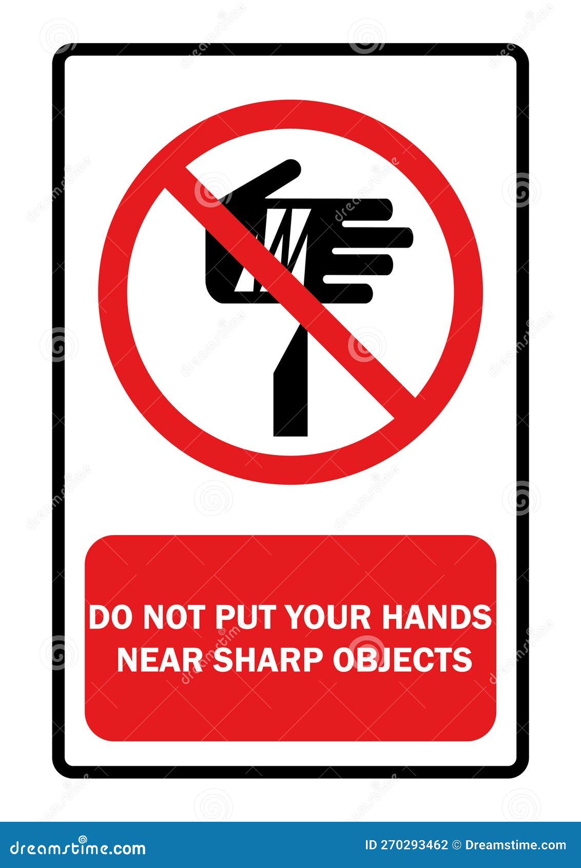 No Sharp Objects - Vector Sign | CartoonDealer.com #26693516