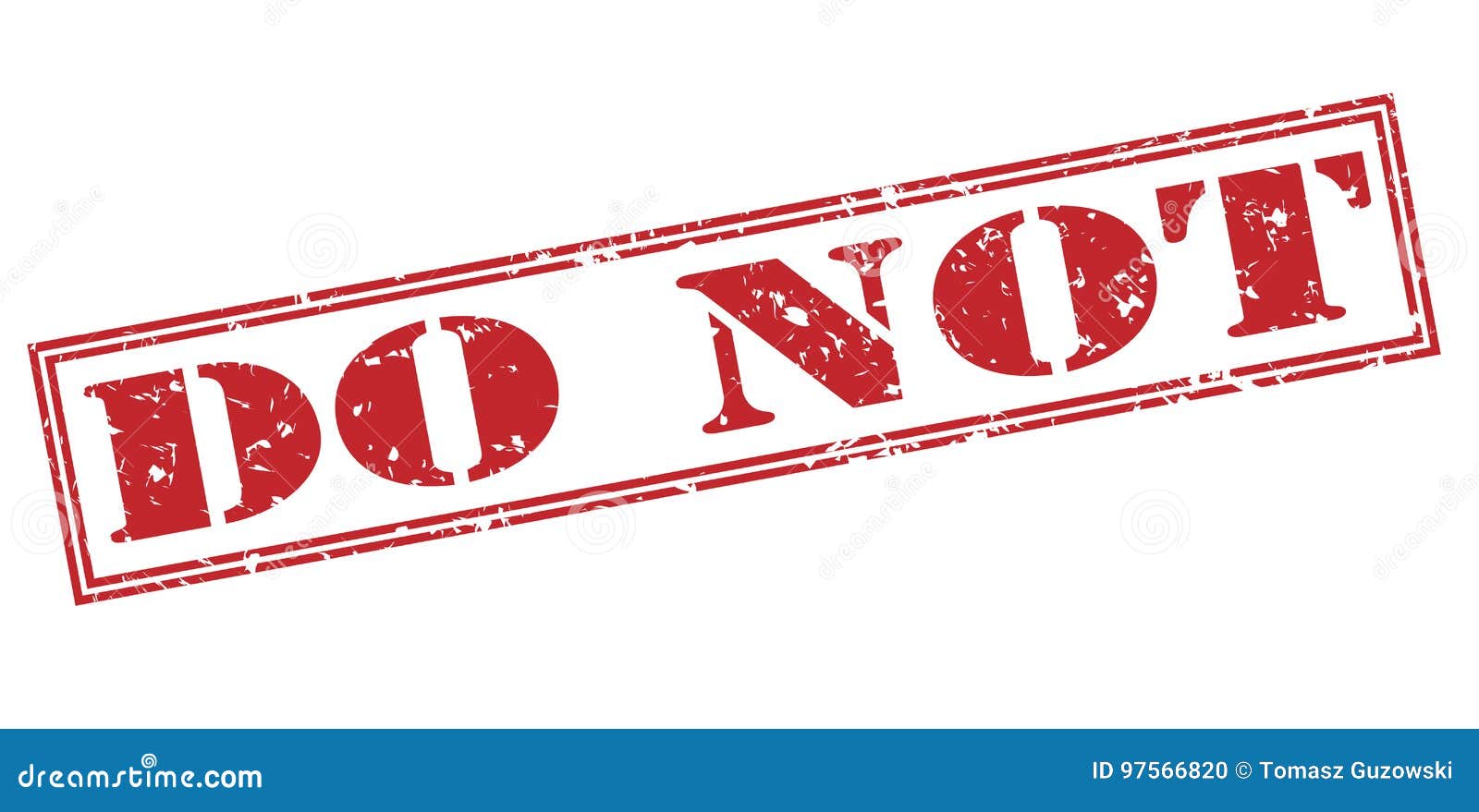 Do not red stamp stock illustration. Illustration of illustrative ...