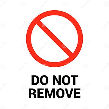 Do Not Remove Plug Sign Icon. Forbidden Remove Icon Symbol Stock Vector ...